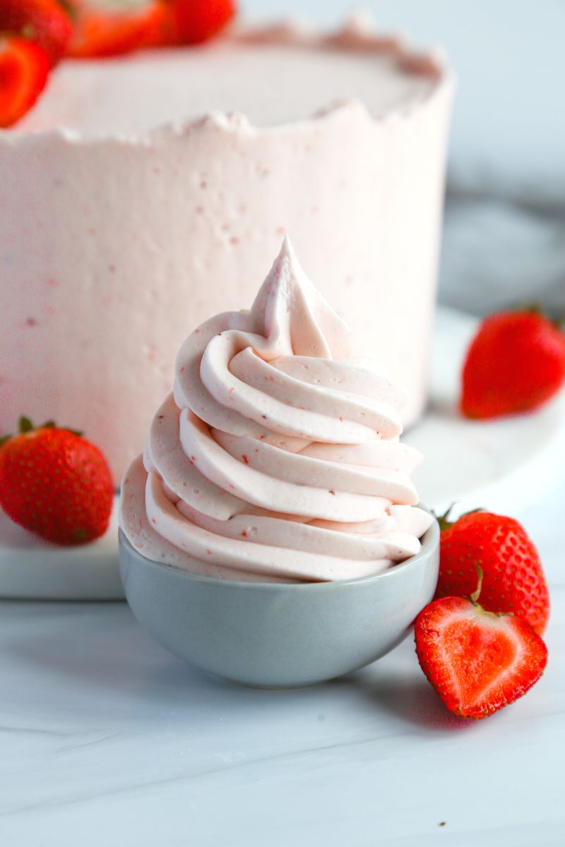 Strawberry Swiss Meringue Buttercream