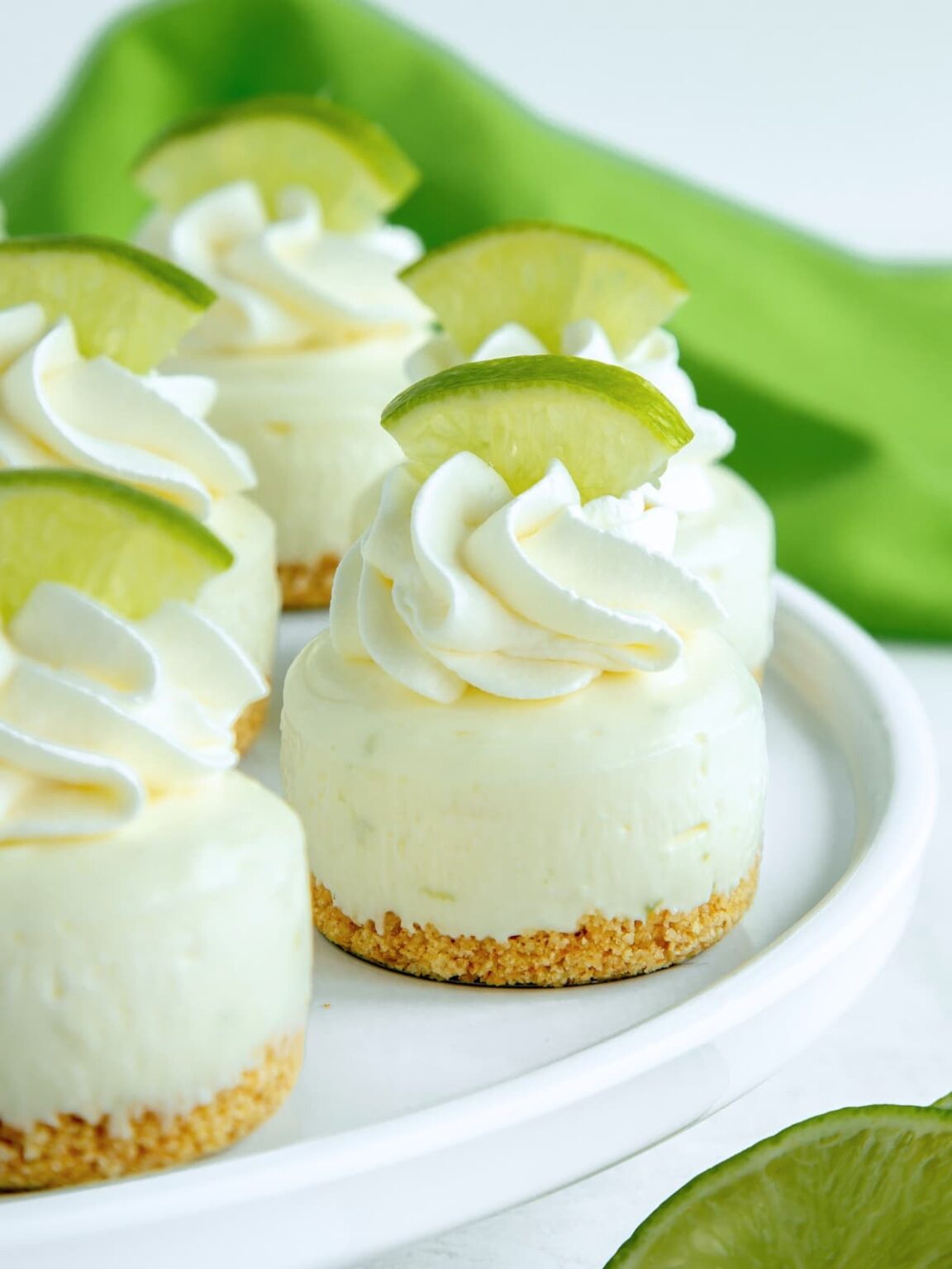 Mini Key Lime Pie Cheesecakes - Cake Me Home Tonight