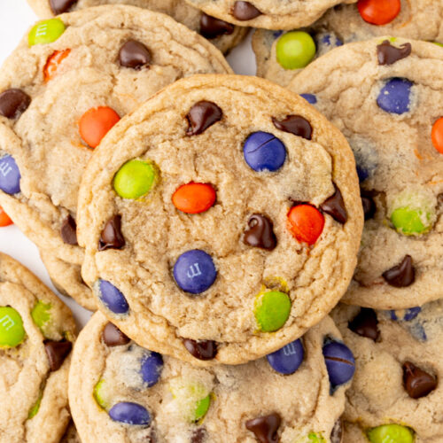 Halloween M&M Cookies - Cake Me Home Tonight