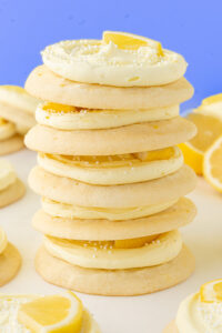 Frosted Lemon Cookies - Cake Me Home Tonight