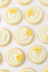 Frosted Lemon Cookies - Cake Me Home Tonight