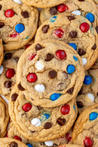 Patriotic M&M Cookies - Cake Me Home Tonight