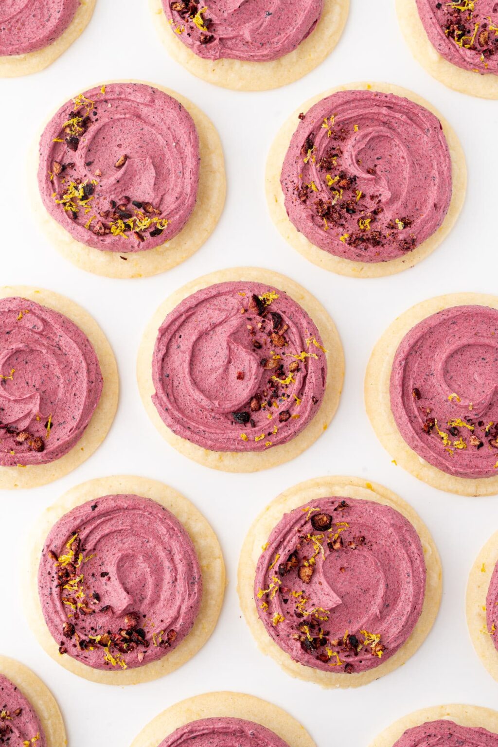 Blueberry Frosted Lemon Cookies - Cake Me Home Tonight
